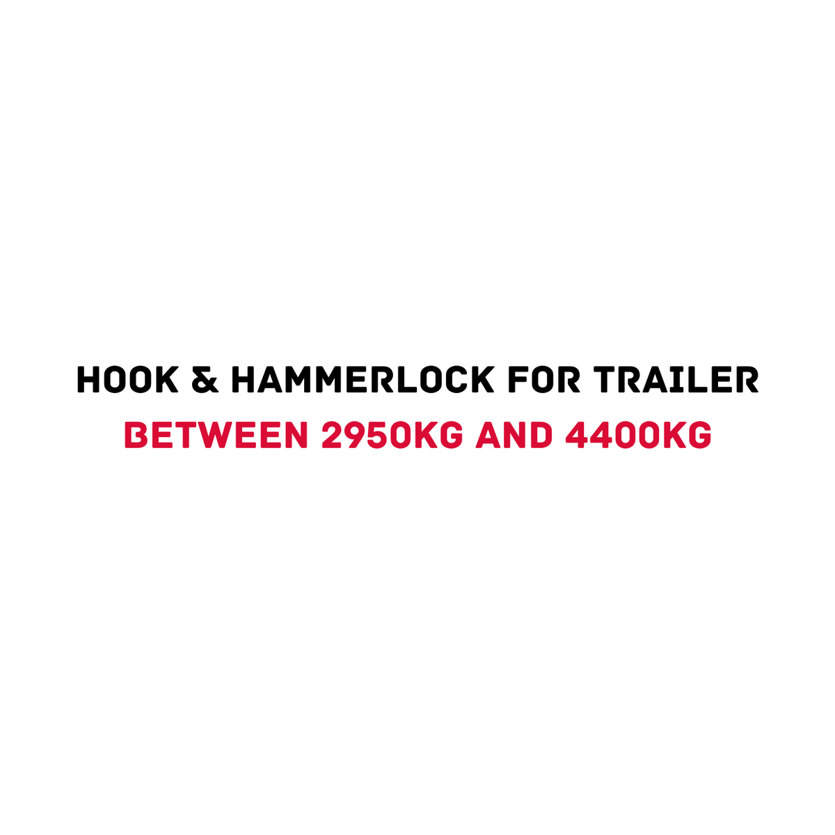 Yellow Hook and Hammerlock for Trailer over 2960kg up to 4400kg ...