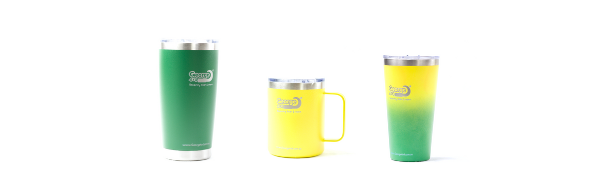 George4x4 Coffee Cup Travel Mug with Logo – George4x4 4WD Recovery Gear