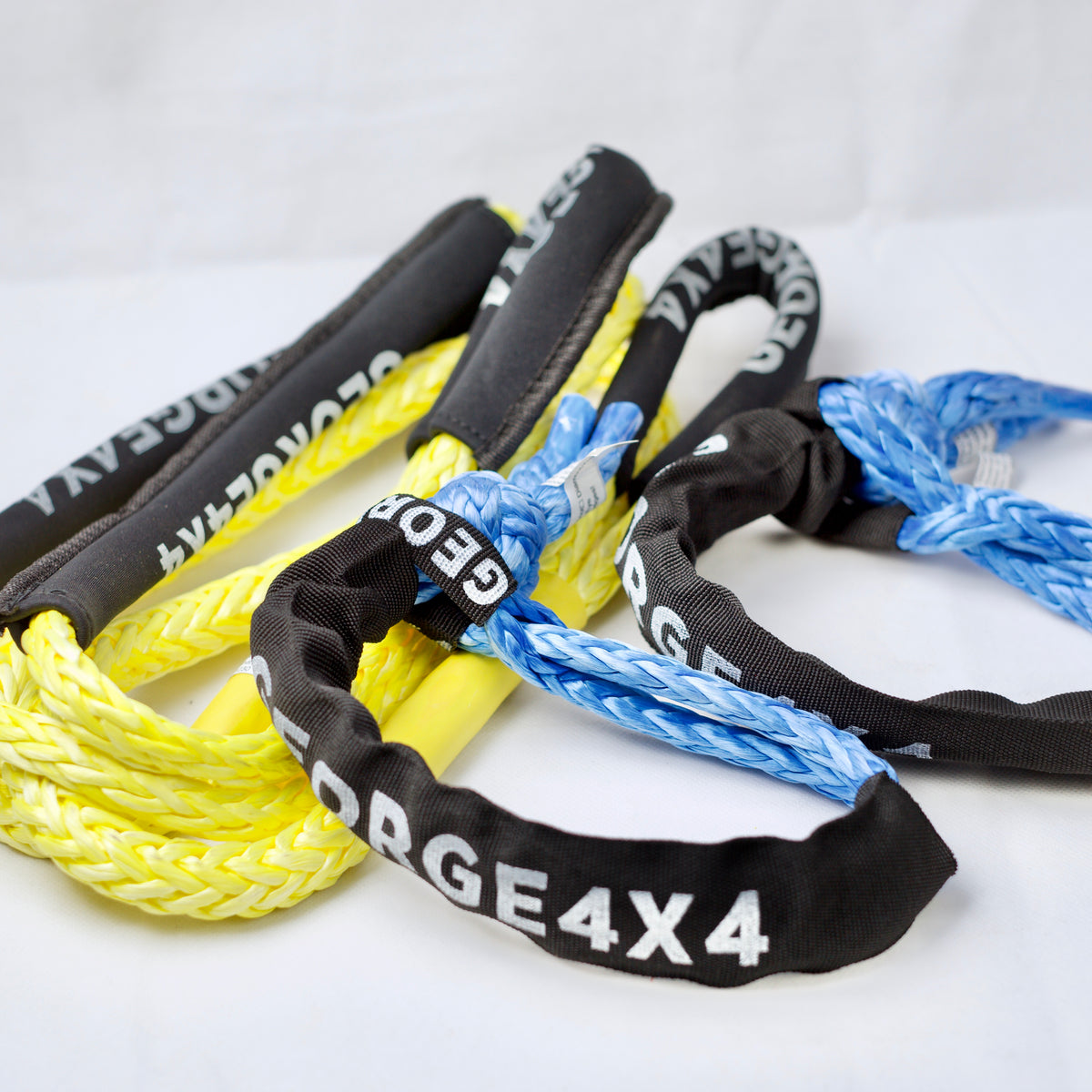 4WD Recovery Bridle Combo: 10mm*9500kg Bridle (equaliser) Rope + 2*Sof ...