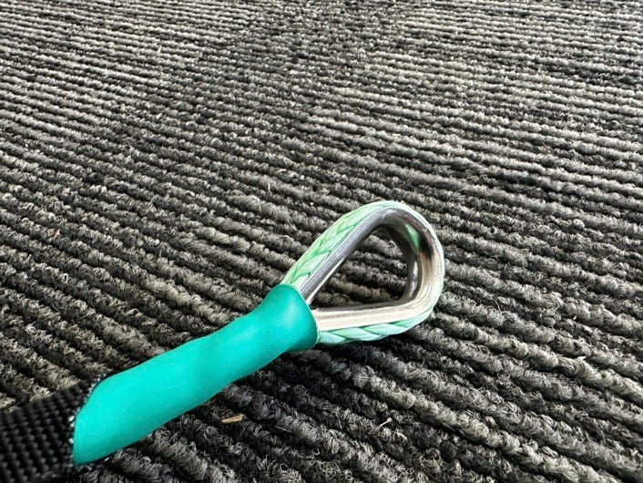 Winch Rope 12m*3300kg, Tubular Thimble eye / Soft eye, Jimny Recovery ...