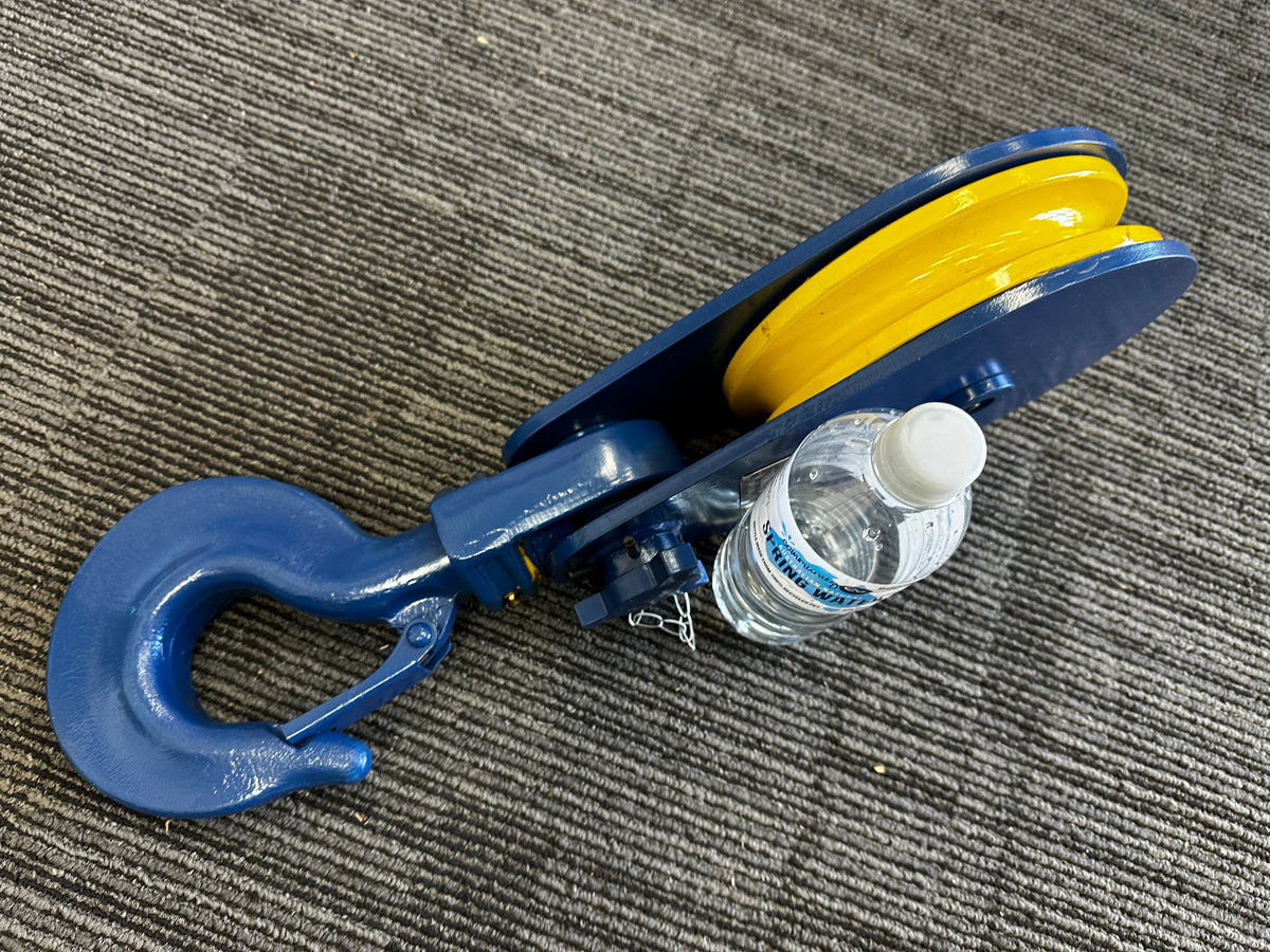 Snatch Block With Hook Head 8T 203mm Suits 16-18mm Steel Rope Diam ...