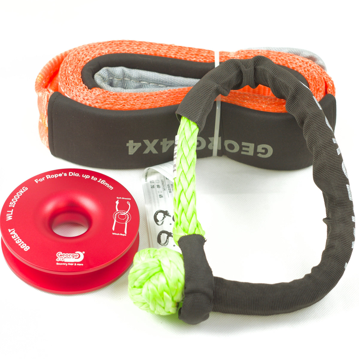 TRS415 Winching Combo Kit : Tree Trunk Protector 4m + Soft Shackle 220 ...