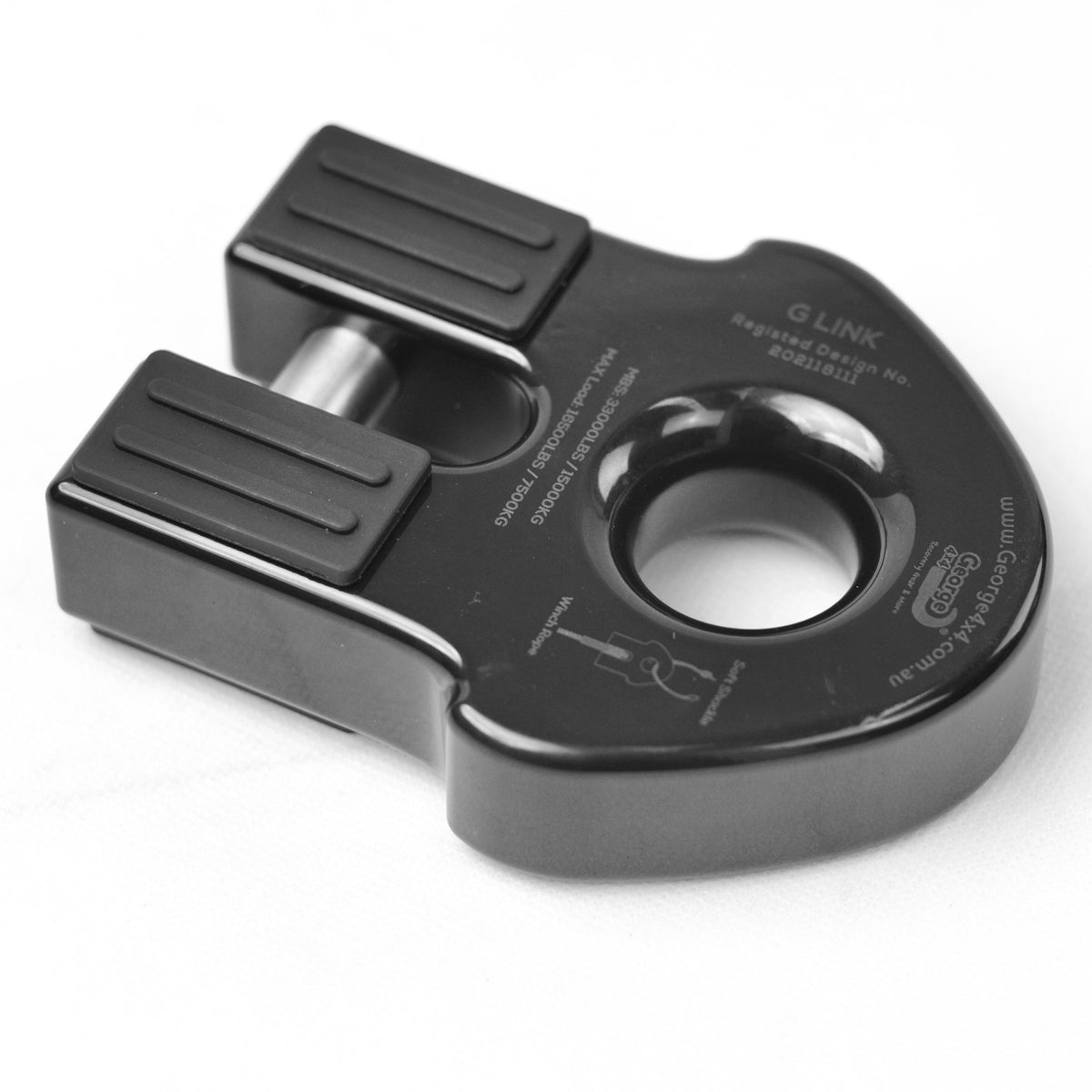 Black G Link PRO 4WD Recovery Winch Link, Ideal for Soft Shackle & Win ...