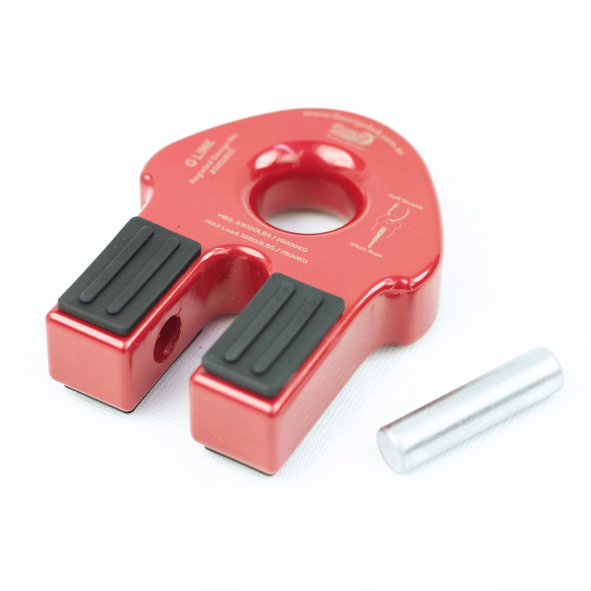 Red G Link PRO 4WD Recovery Winch Link, Ideal for Soft Shackle & Winch ...