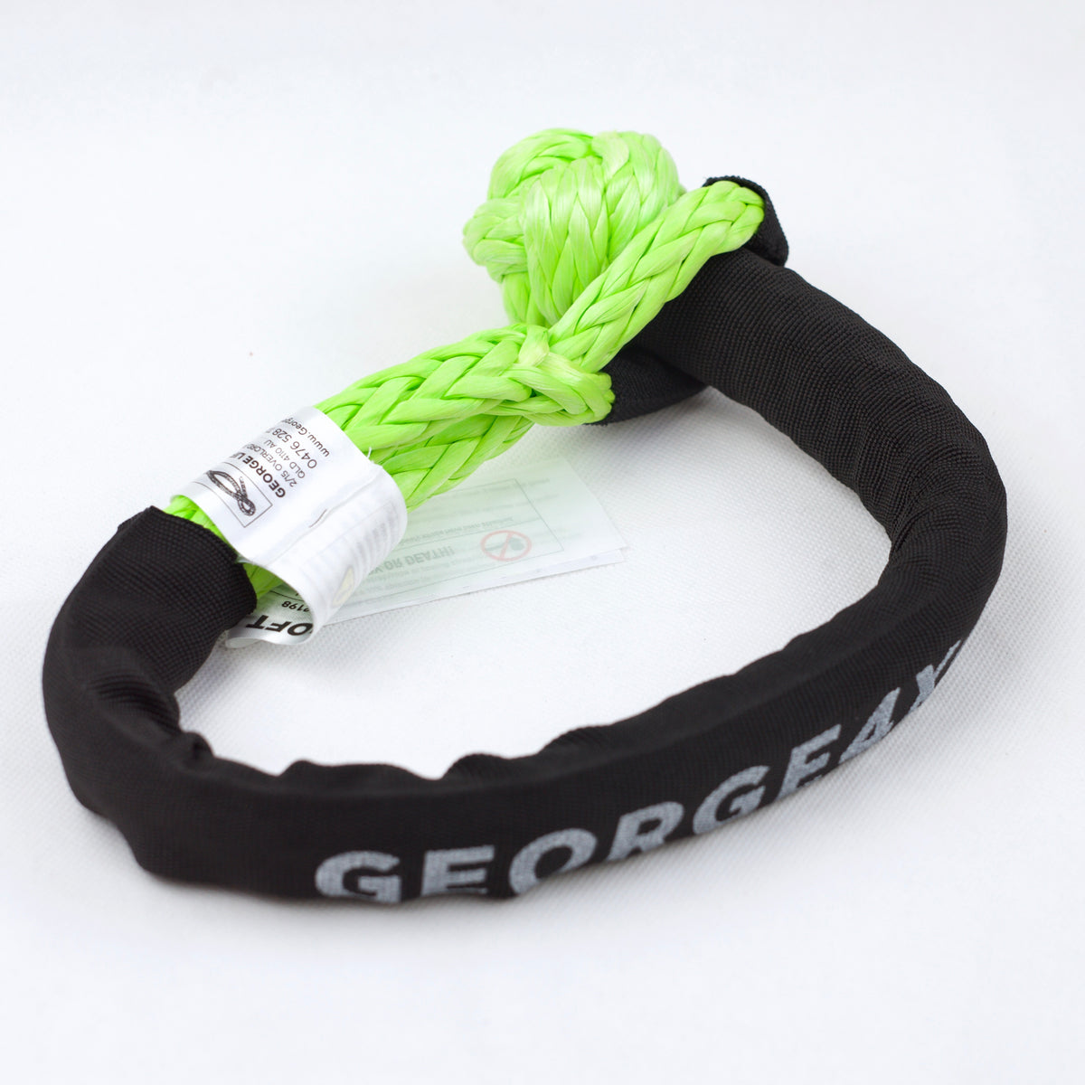 Australian made Soft Shackle Green 12mm*70cm*22000kg, 4WD Recovery Gea ...