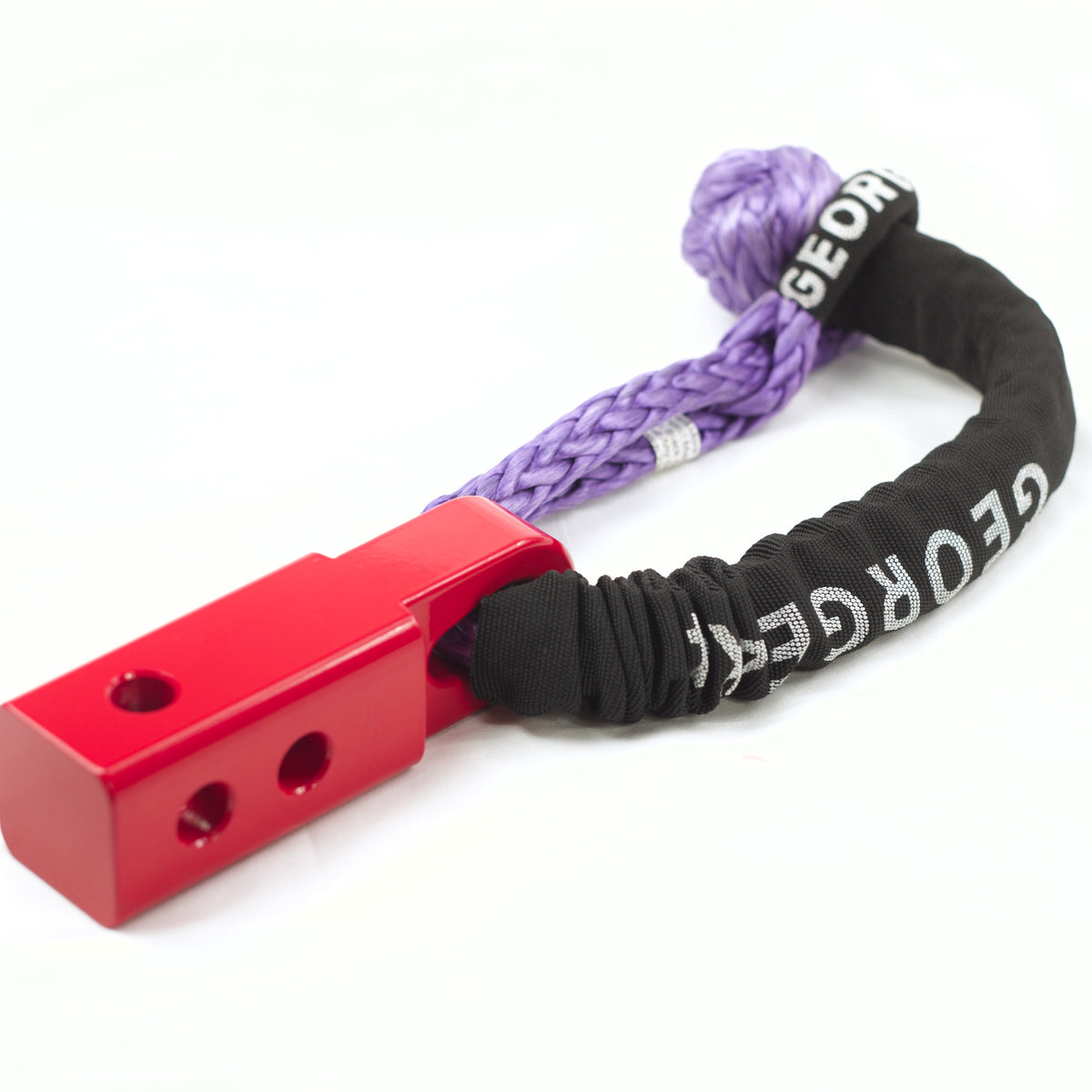 Combo: RED SK+ Hitch with Soft Shackle 18000kg for Snatch Strap or Kin ...