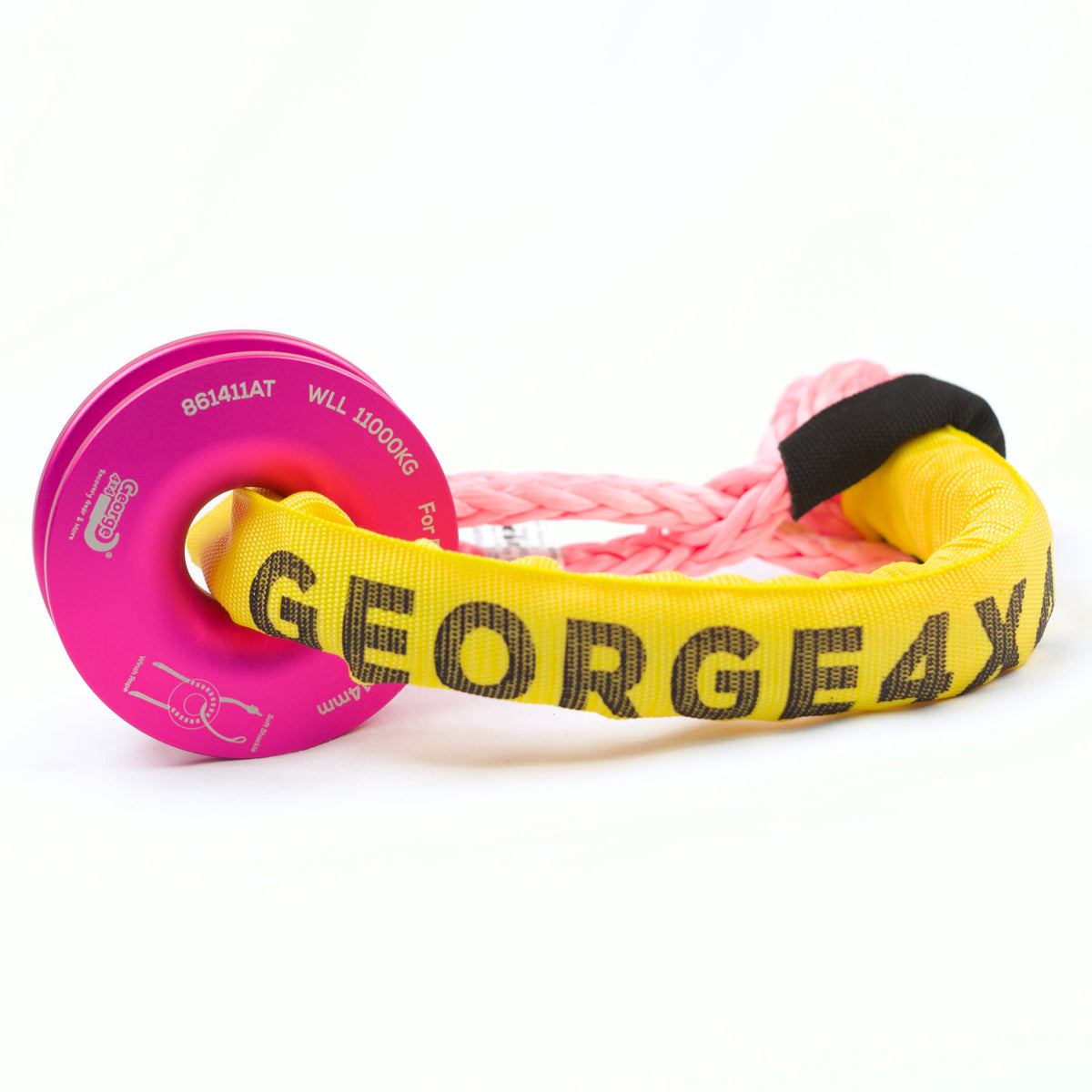 Pink Winch Ring 11000kg + Pink Soft Shackle Combo – George4x4 4WD ...