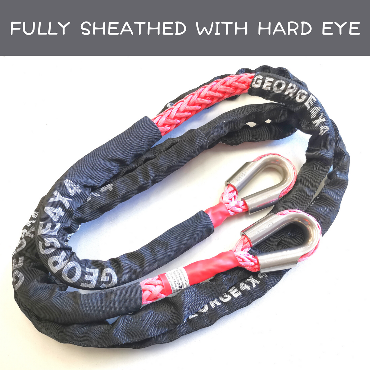 Australian made Sheathed Bridle Rope with Hard Eye, 13mm*14000kg, 4WD ...