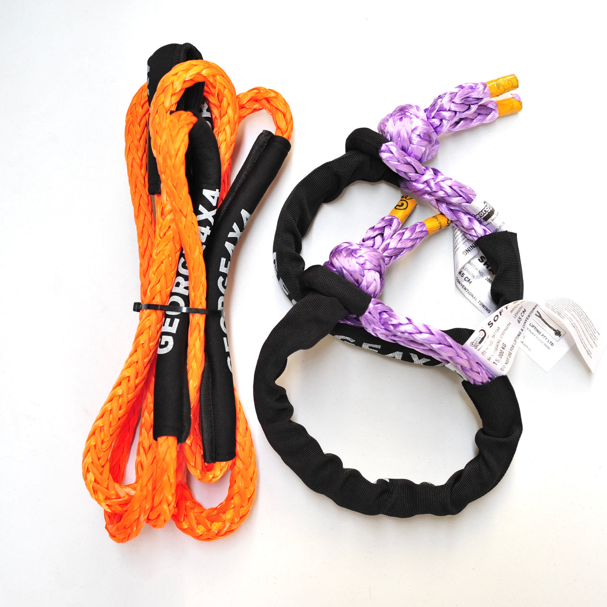 4WD Recovery Bridle Combo: 11mm*11000kg Bridle (equalizer) Rope + 2pcs ...