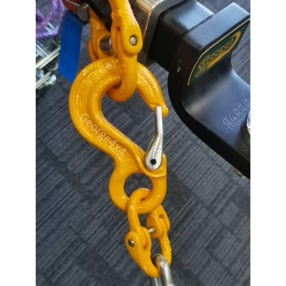 HLL35 Hammerlock + Slip Hook for Trailer Safety Chain/Caravan Towing G ...