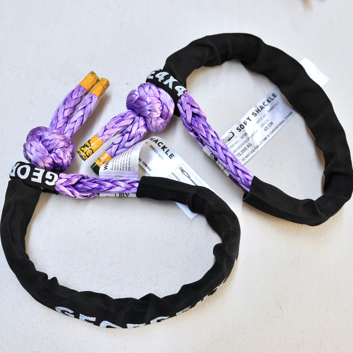4WD Recovery Bridle Combo: 11mm*11000kg Bridle (equalizer) Rope + 2pcs ...