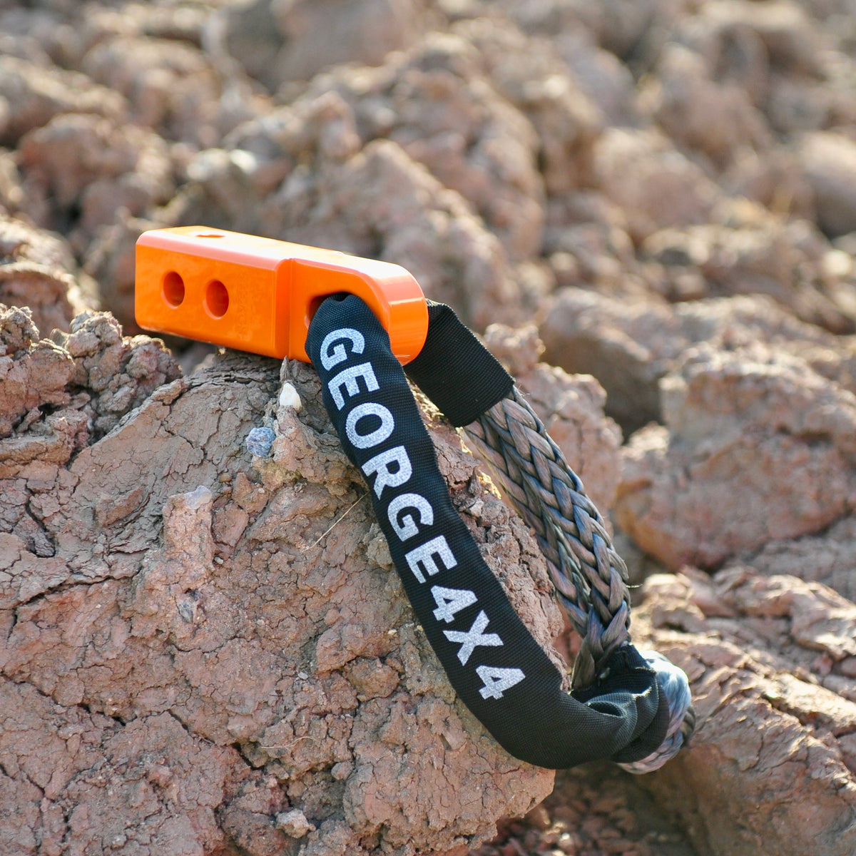 4WD Recovery Soft Shackle Hitch (SK+) with Teardrop shaped Eyelet ...