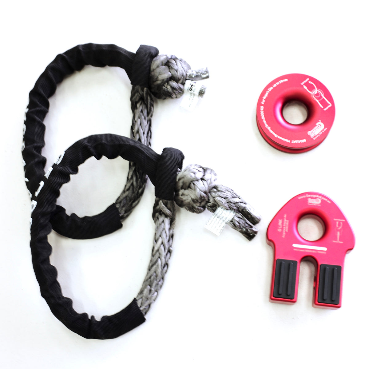 Light Weight Combo(4pcs): 2pcs*19800kg Soft Shackles + G link/Flat Win ...